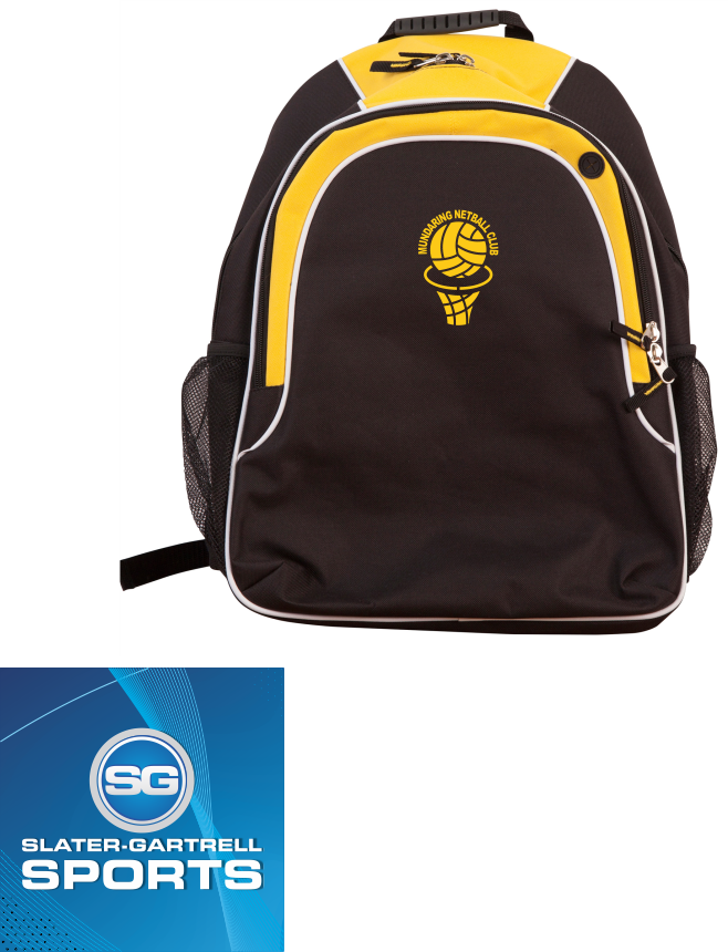 Mundaring Netball Club Backpack | Slater Gartrell Sports - Sports ...